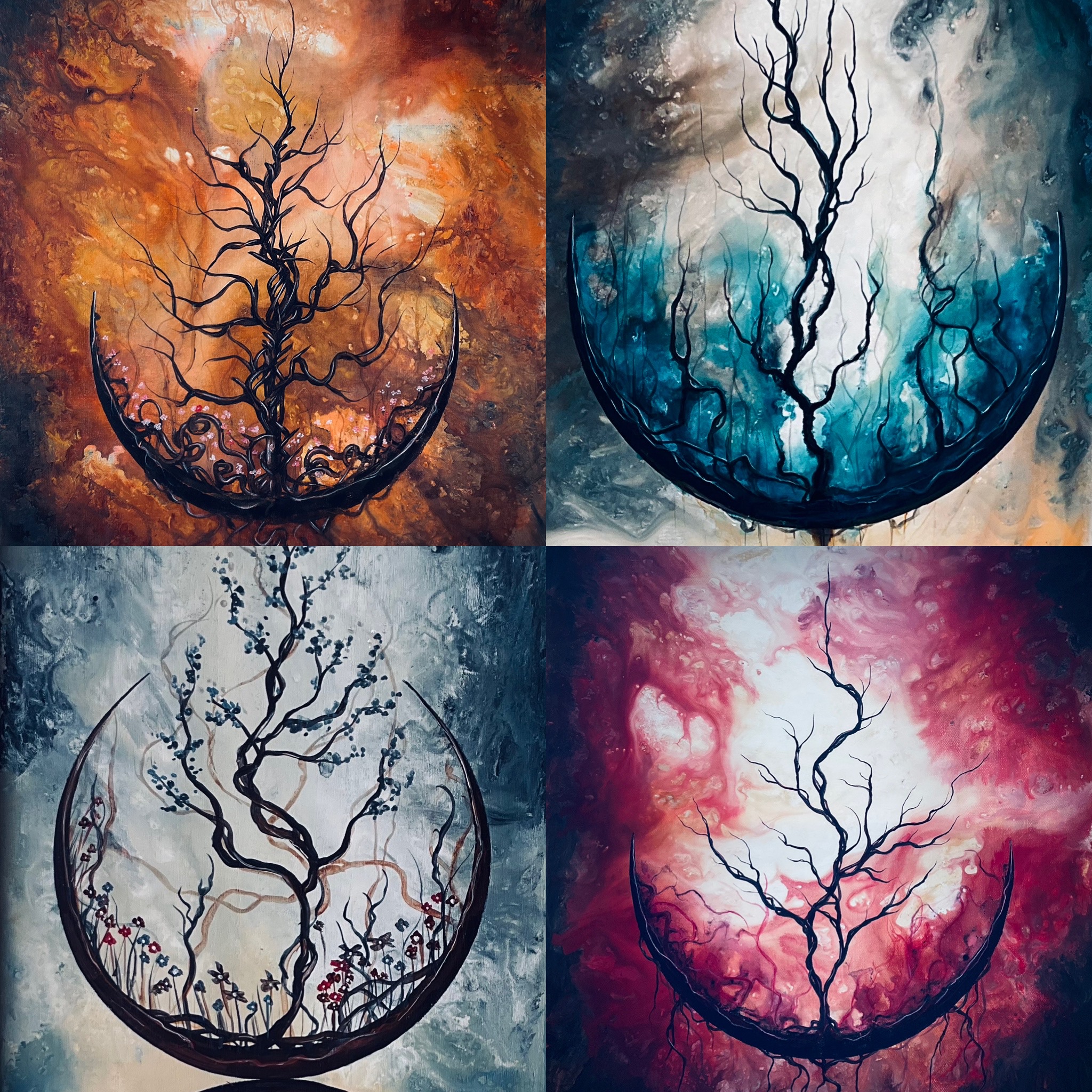 Soul Moon Custom Commissioned Paintings - Shadow Art Finds